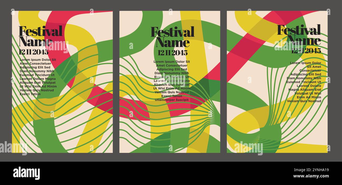 Unique Patterns Vintage Abstract Poster Set. vintage abstract poster ...