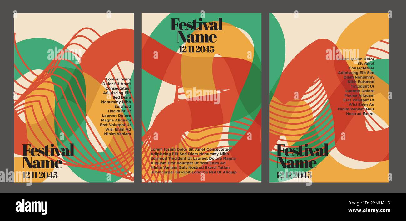 Retro Luxe Vintage Abstract Poster Pack. vintage abstract poster set ...