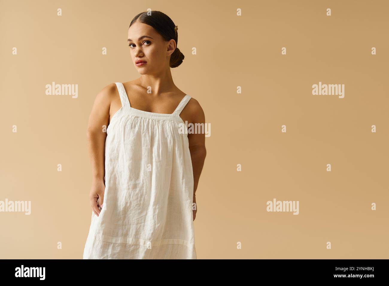 Woman gracefully poses one hi-res stock photography and images - Alamy