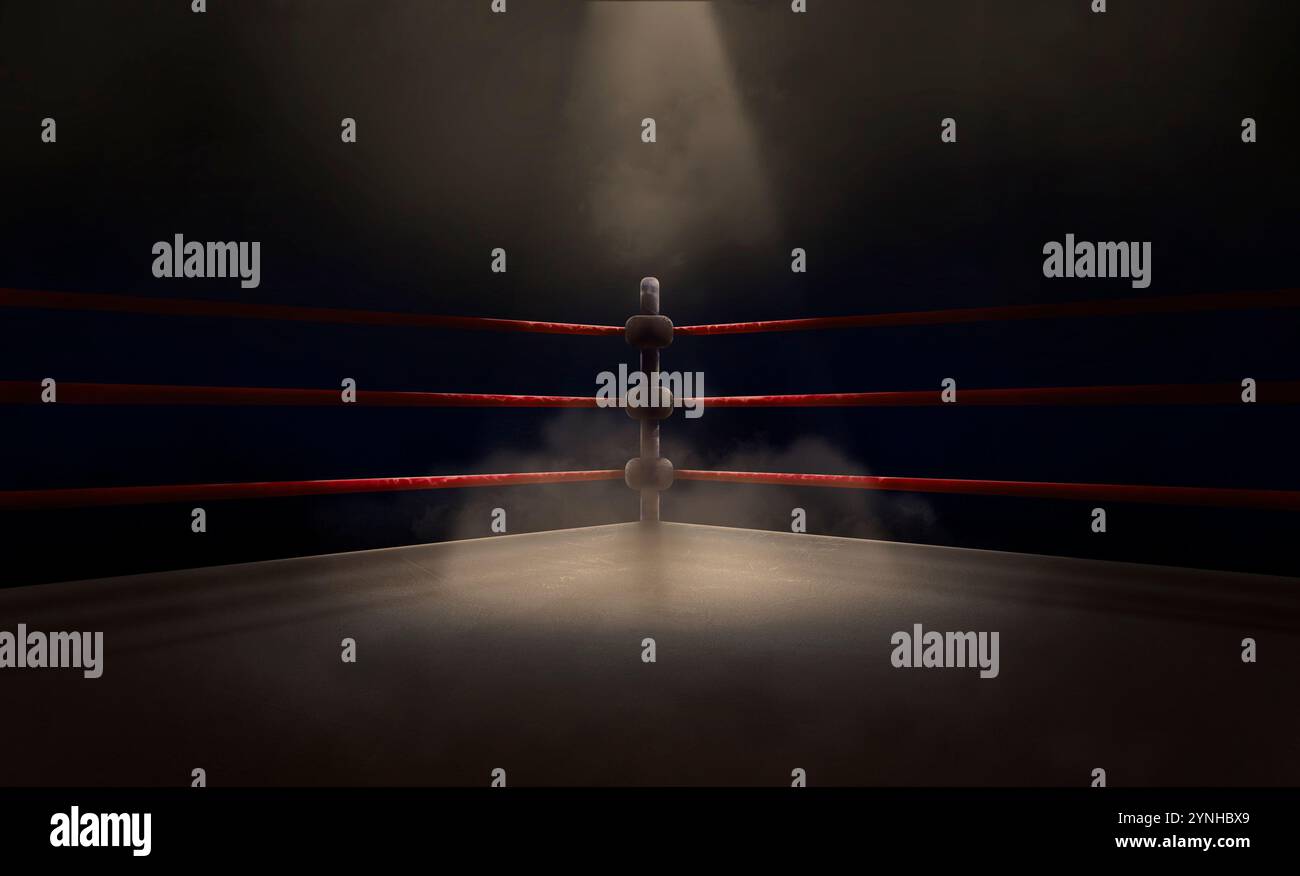 Empty boxing ring professional hi-res stock photography and images - Alamy
