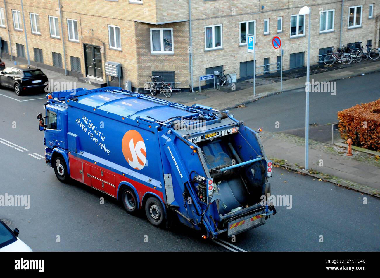 Copenhagen/ DenmarK/26 November 2024/ revonation truck or recycling ...