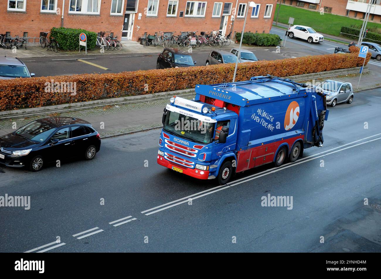 Copenhagen/ DenmarK/26 November 2024/ revonation truck or recycling ...