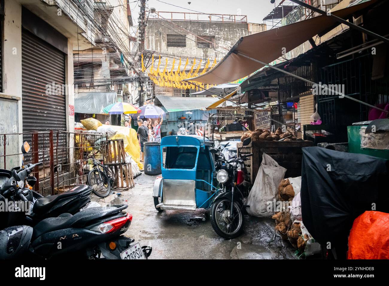 A small alley way just off Asuncion st. in the Tondo District of Manila ...