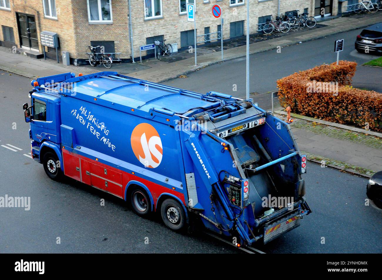 Copenhagen/ DenmarK/26 November 2024/ revonation truck or recycling ...