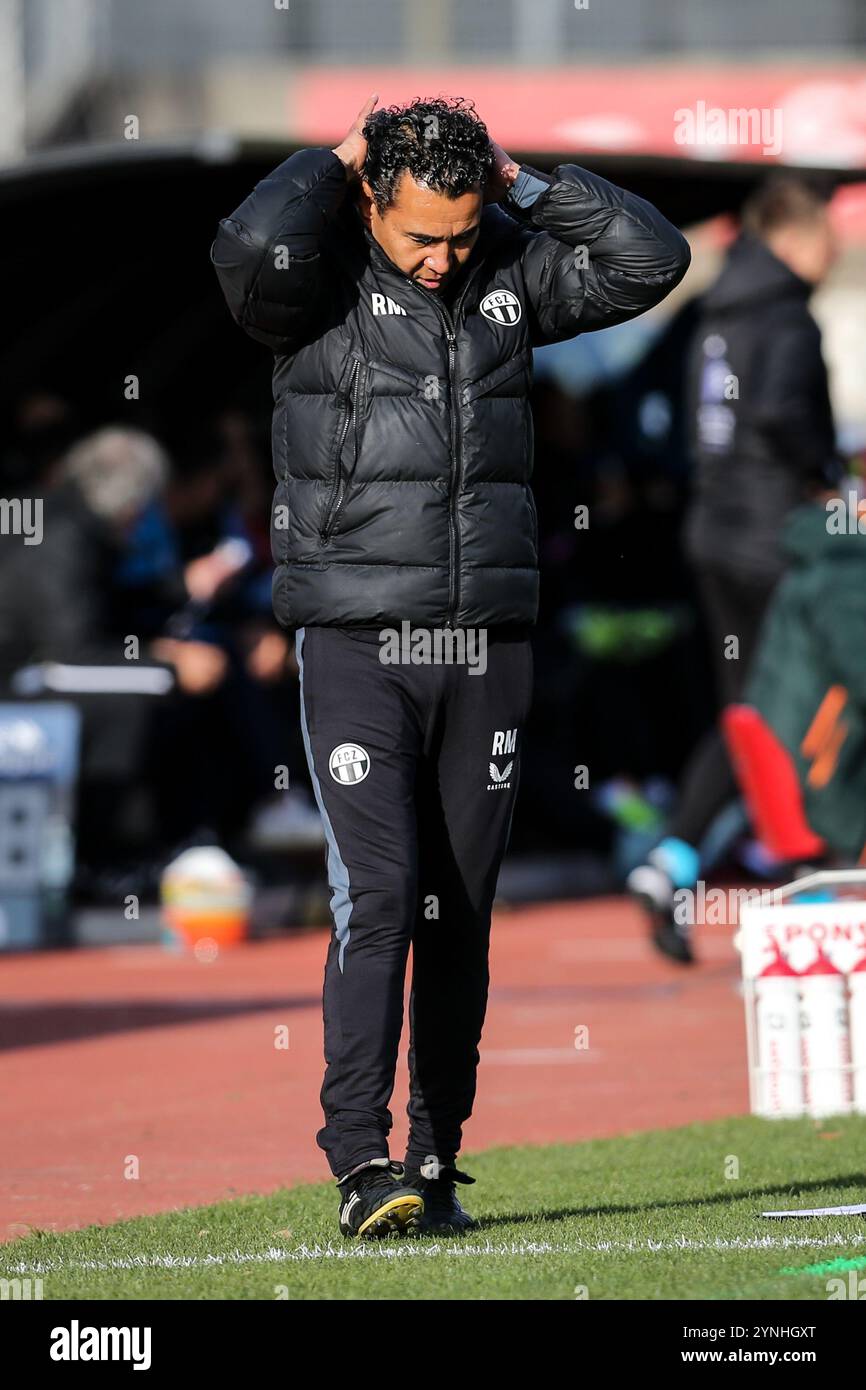 Lugano, Swiss, 24st Nov. Coach Ricardo Moniz during the match between ...