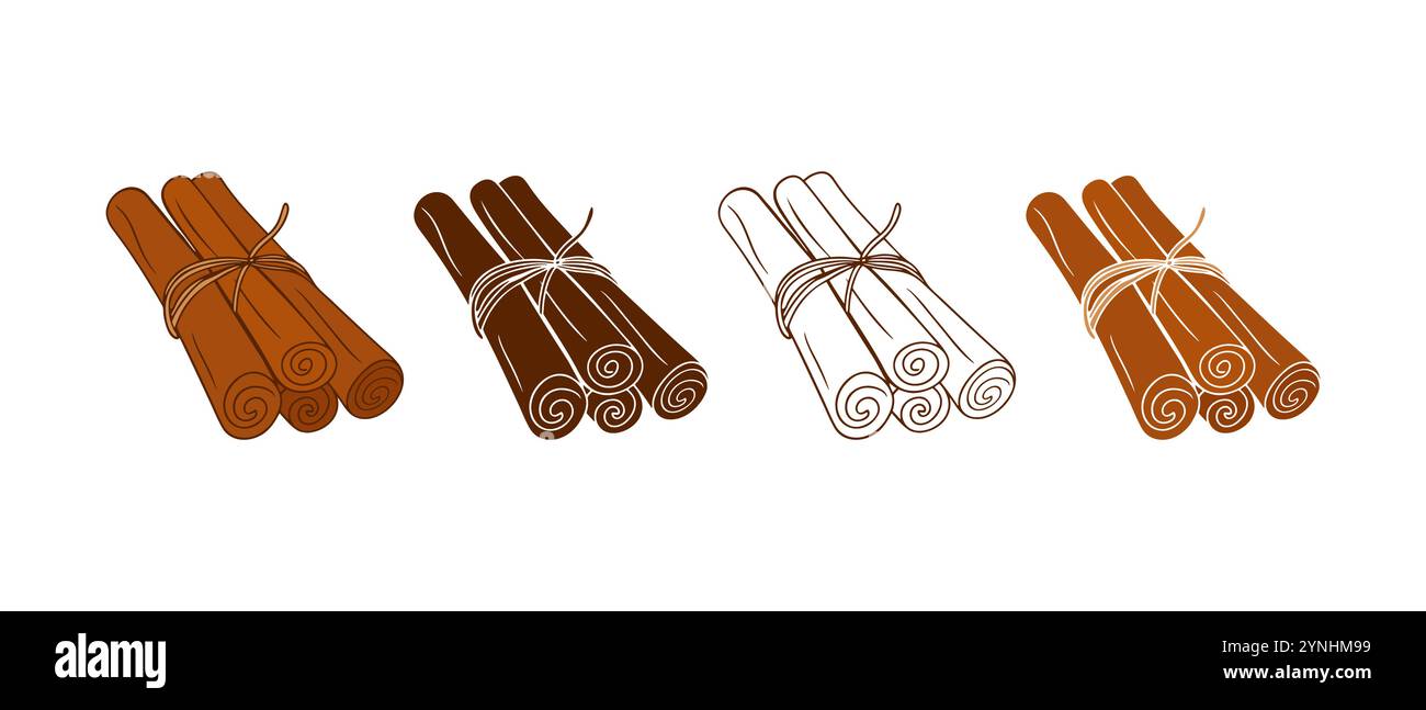 Cinnamon sticks icon symbol template for graphic and web design ...