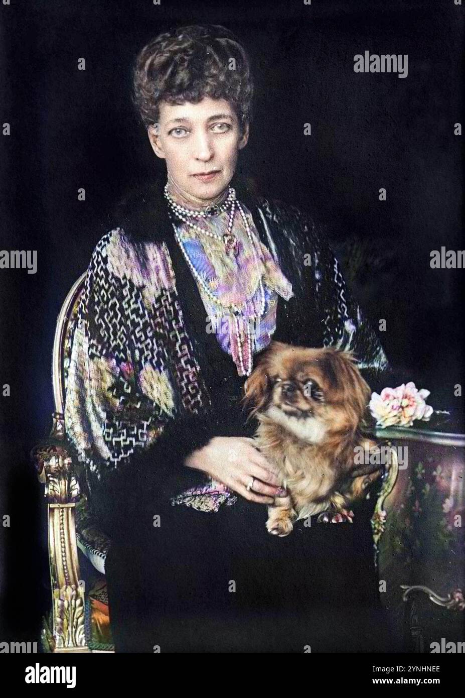 Alexandra (1844-1925) queen of England, wife of king Edward VII c. 1923 ...