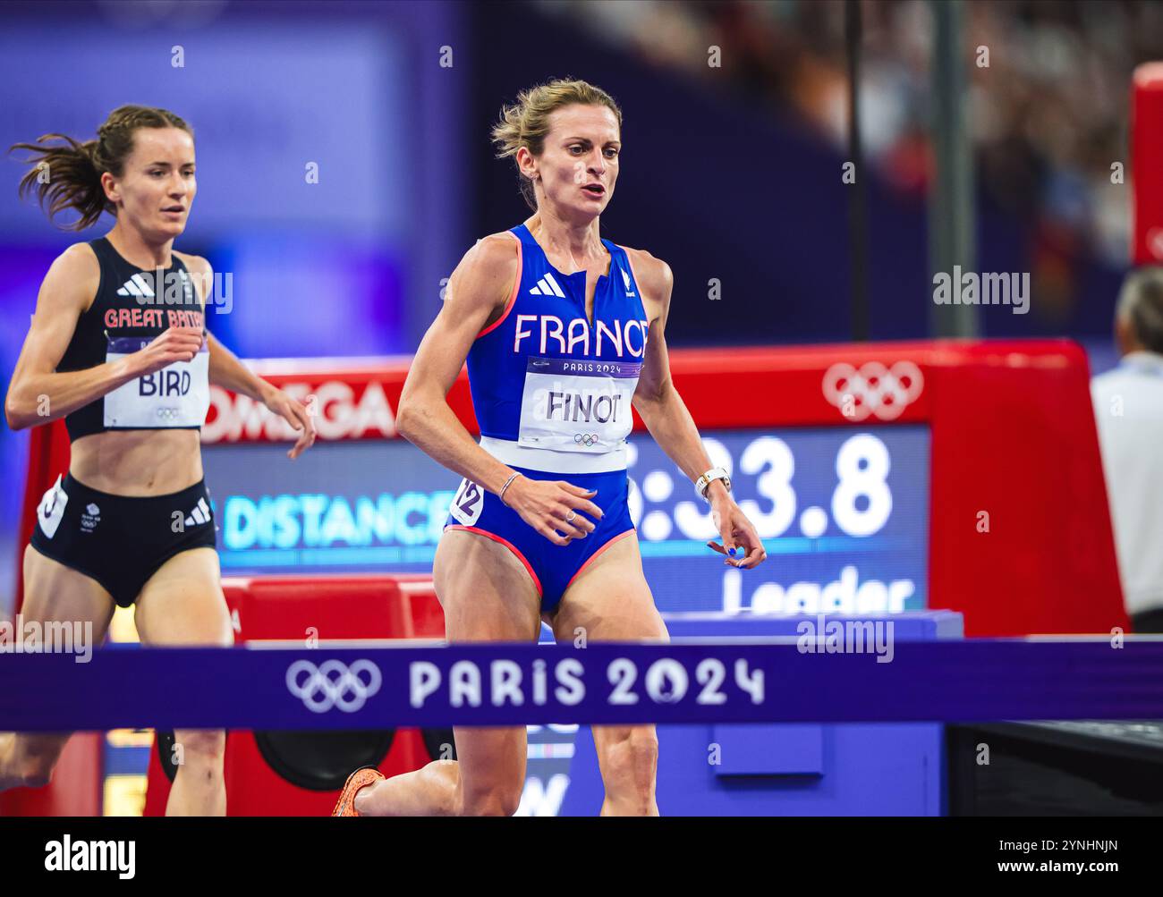The 3000 metres steeplechase at the paris 2024 olympic games hi-res ...