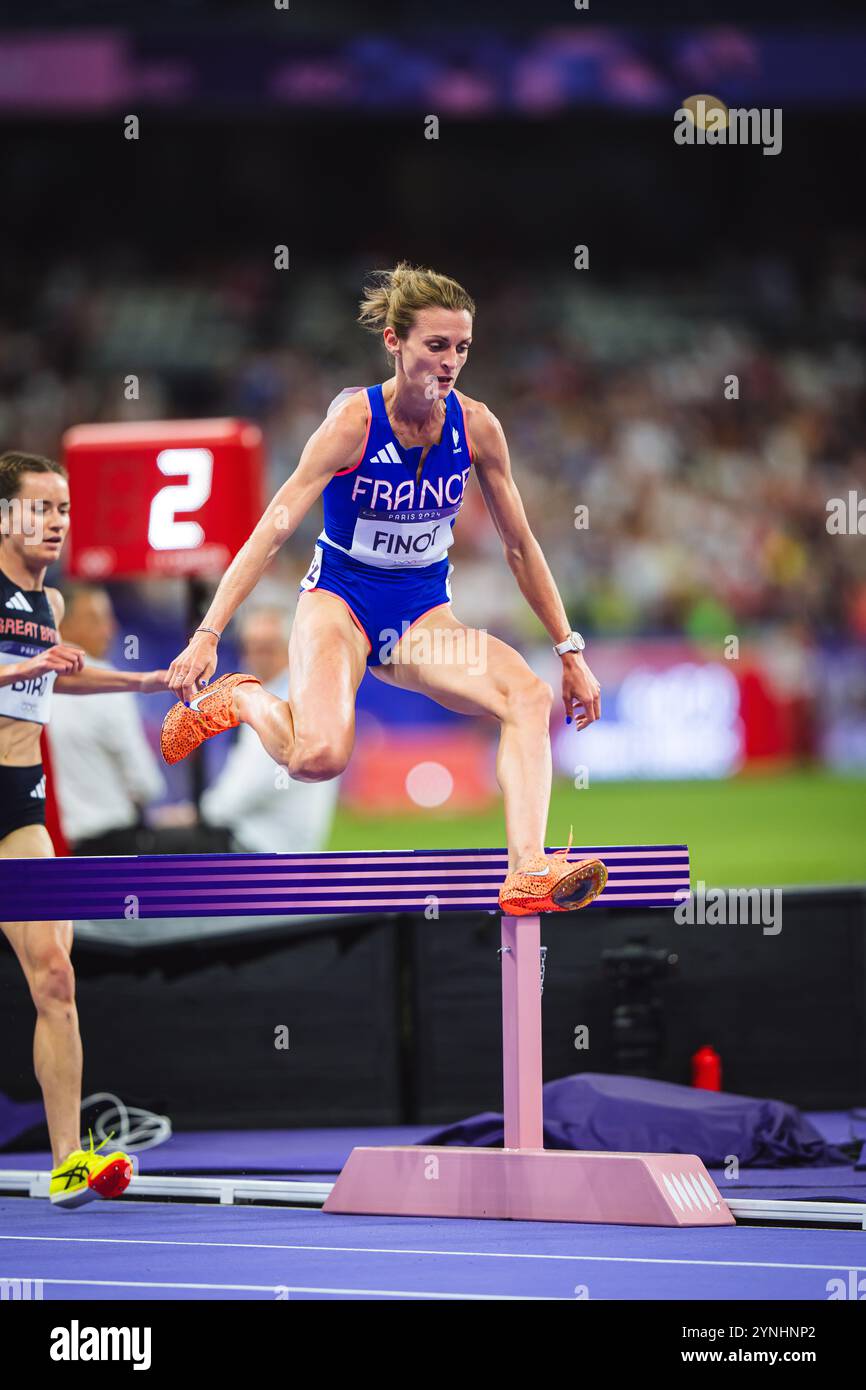The 3000 metres steeplechase at the paris 2024 olympic games hi-res ...