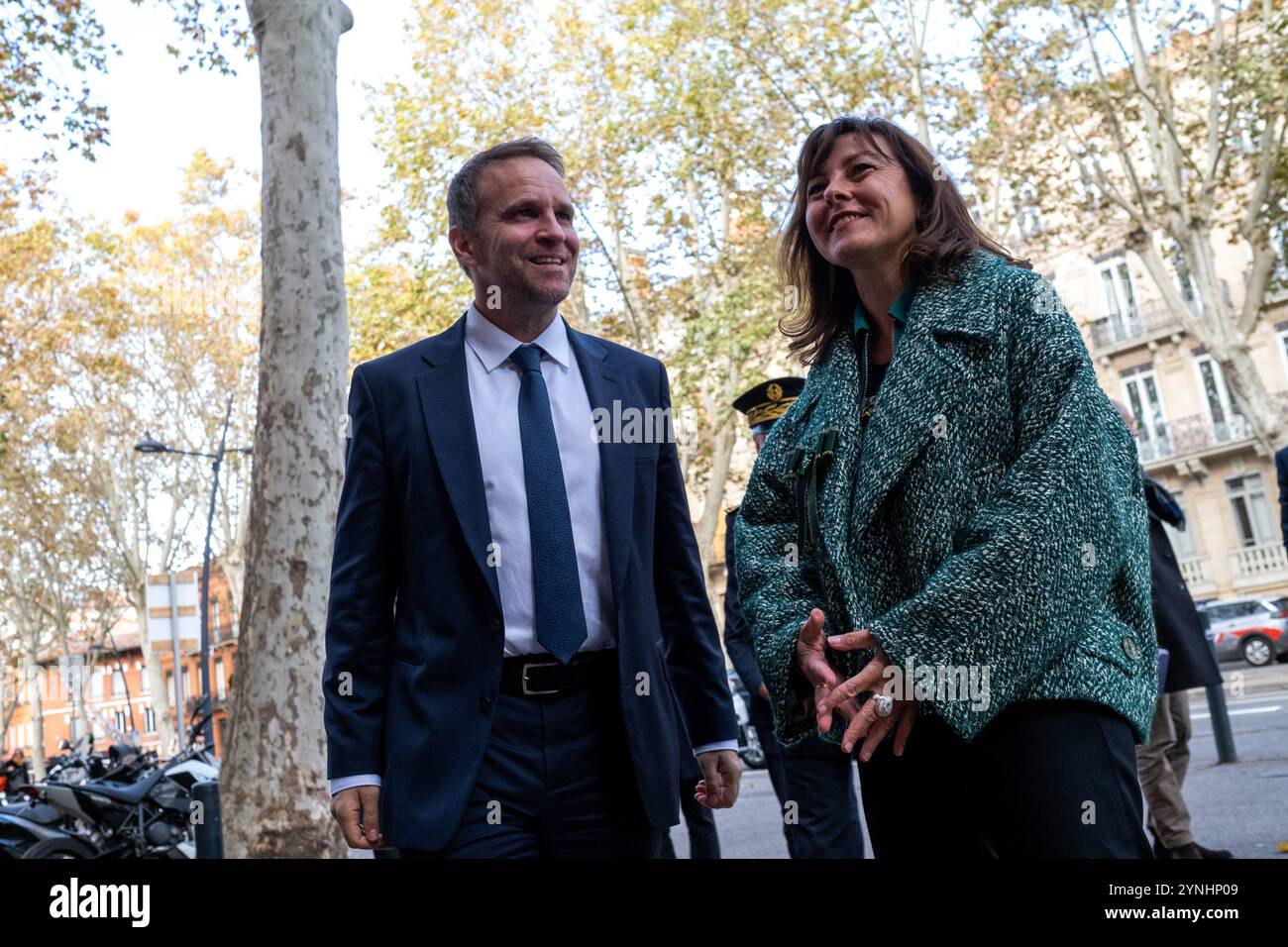 The Minister Delegate for Industry Marc Ferracci and the President of ...