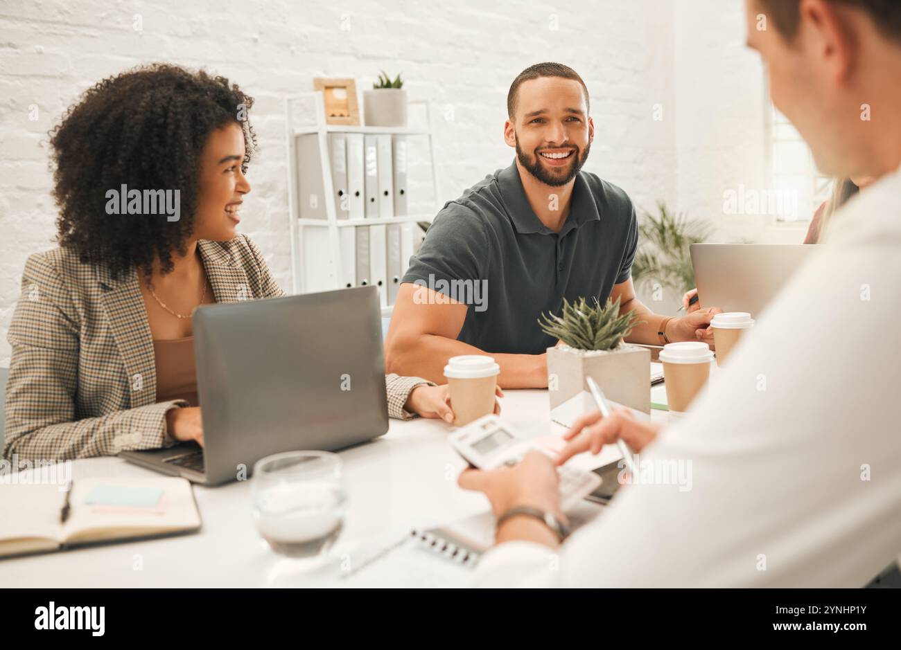 Teamwork, architecture firm and business people in meeting ...