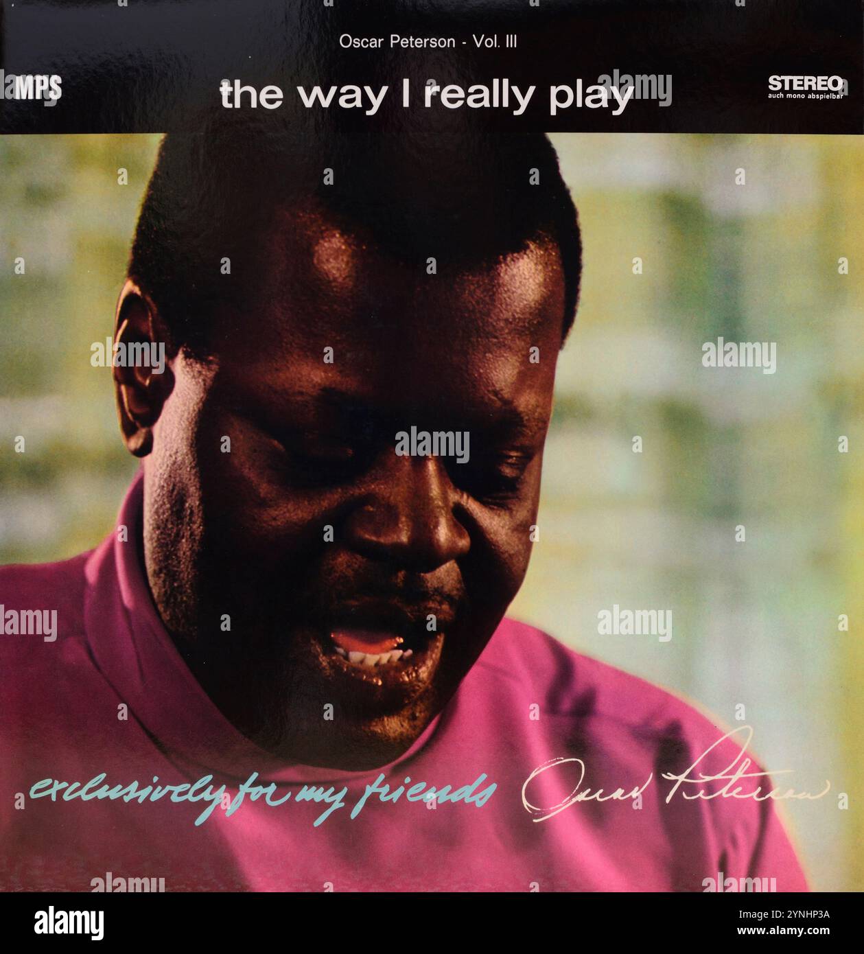 Vintage vinyl record cover. Oscar Peterson, The Way I Really Play, 1968 ...