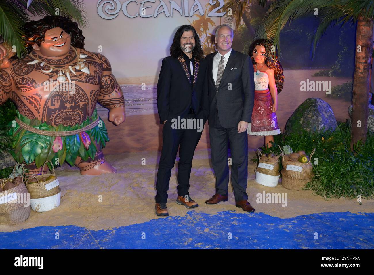 David Derrick Jr (l) and Daniel Frigo (r) attend the blu carpet of the ...