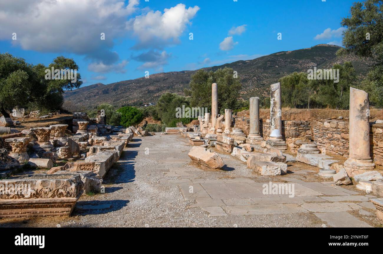 Antique of agora at archaeological site of nysa hi-res stock ...