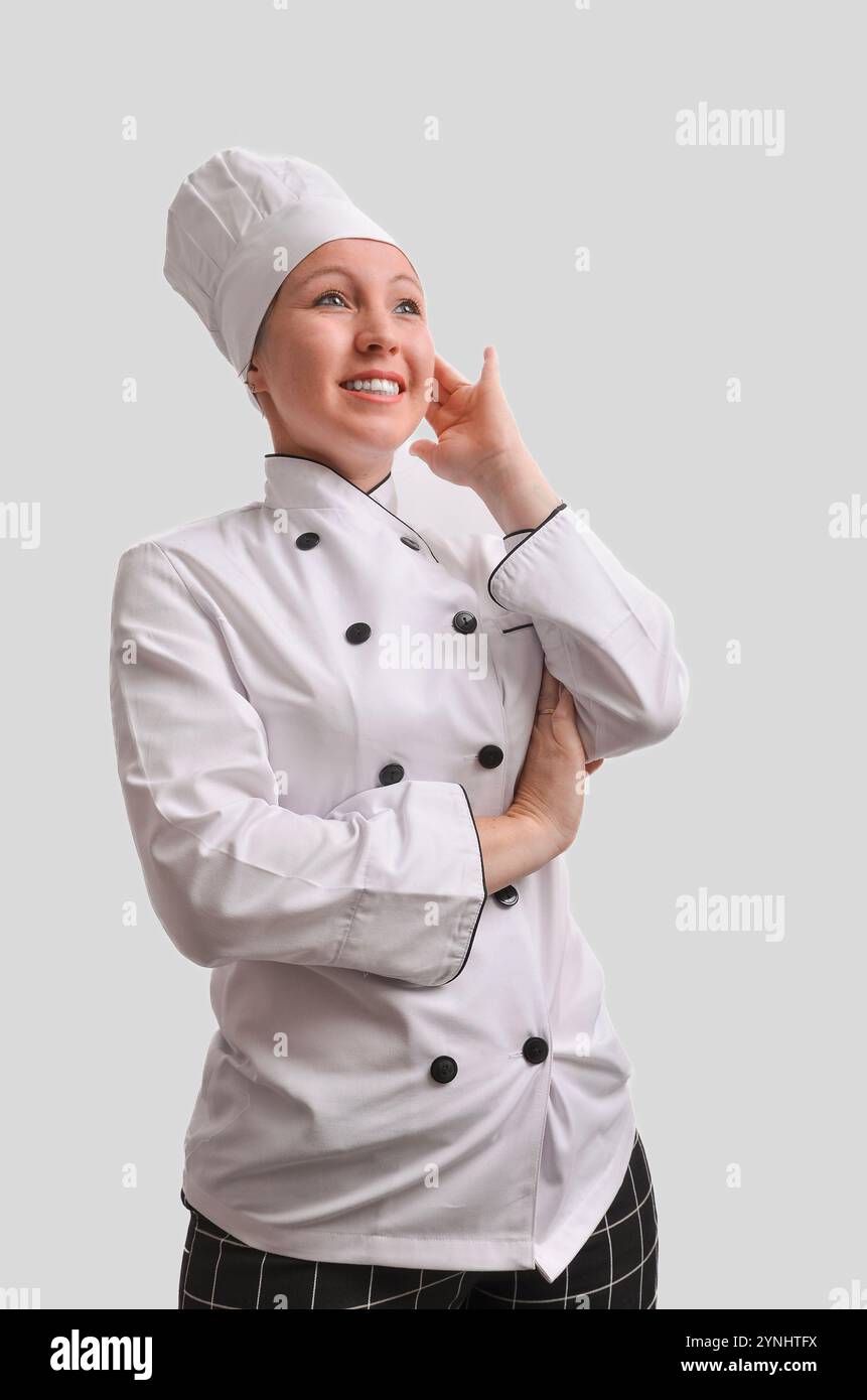 Woman thinking new kitchen hi-res stock photography and images - Alamy
