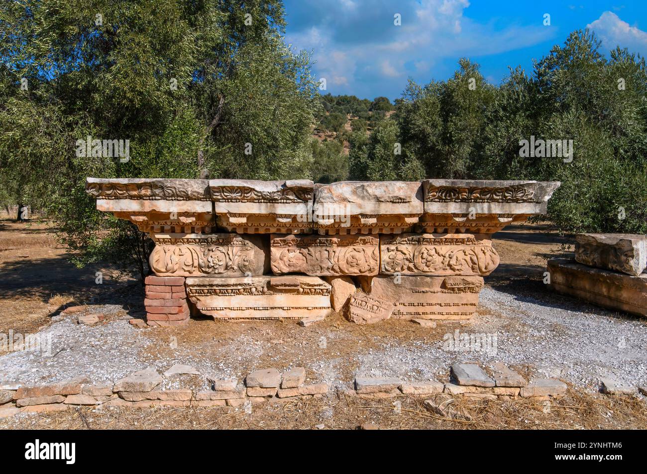 Antique of agora at archaeological site of nysa hi-res stock ...