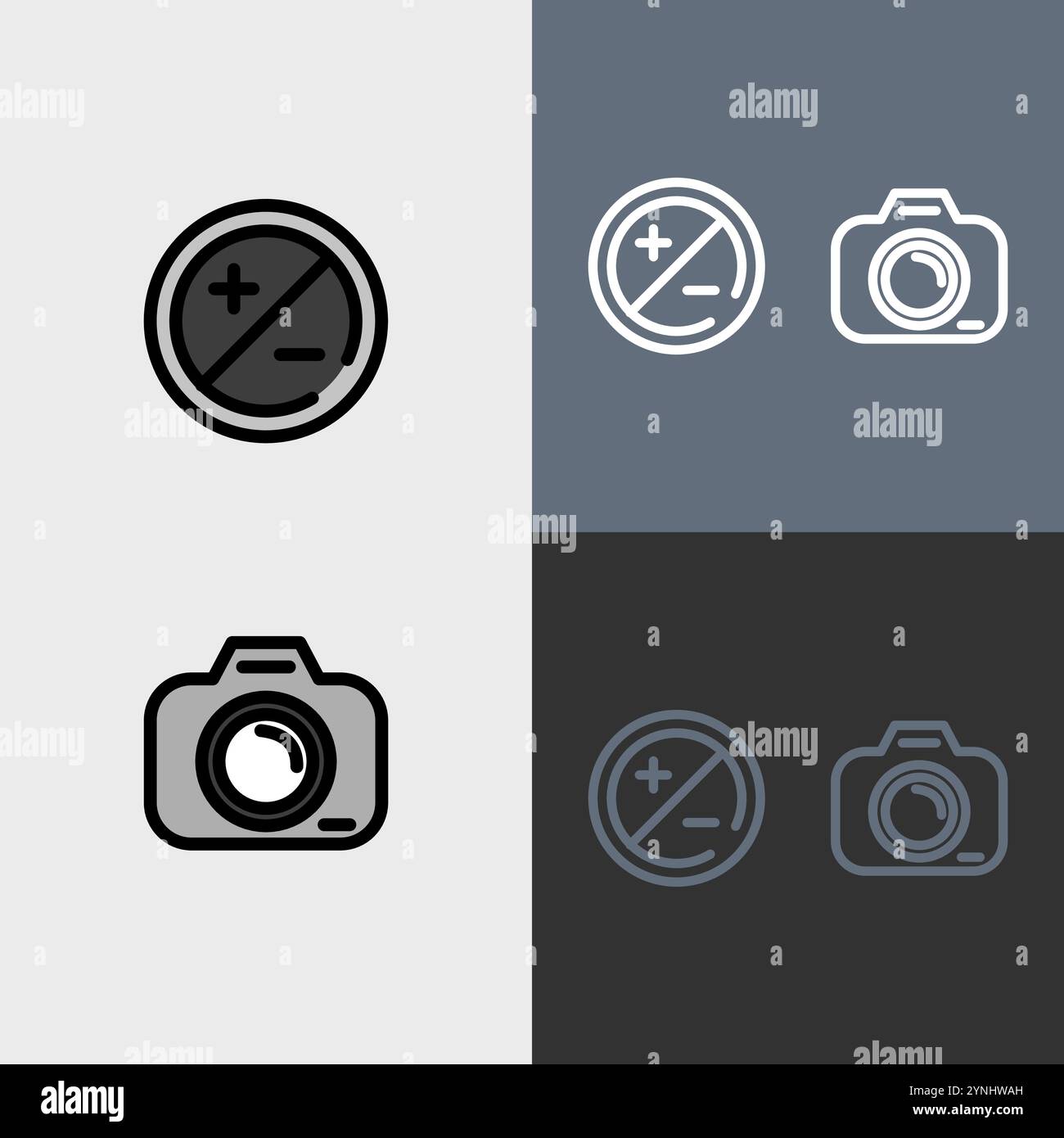 Black digital professional full frame Stock Vector Images - Alamy