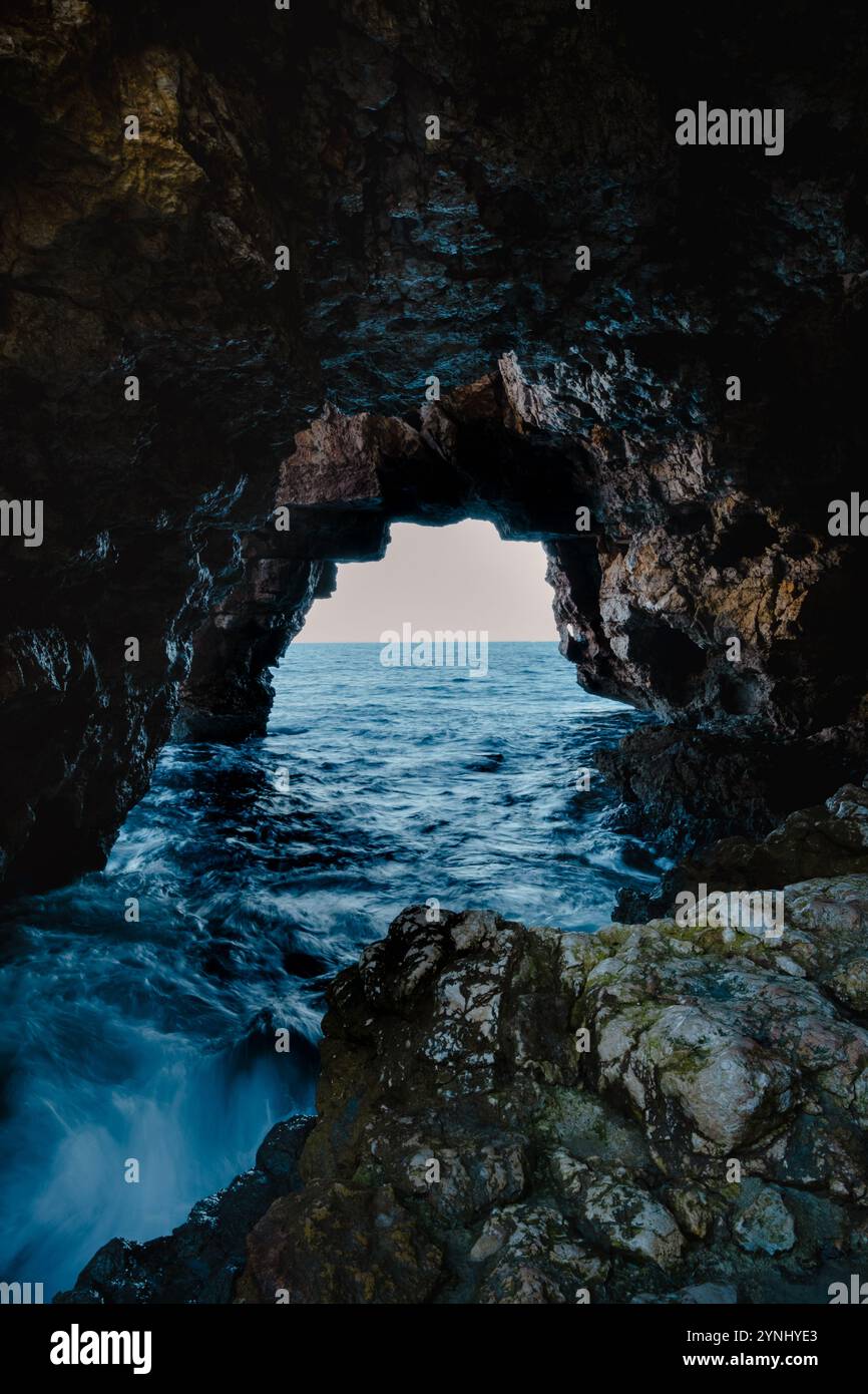 landscape natural sea stone cave Stock Photo - Alamy