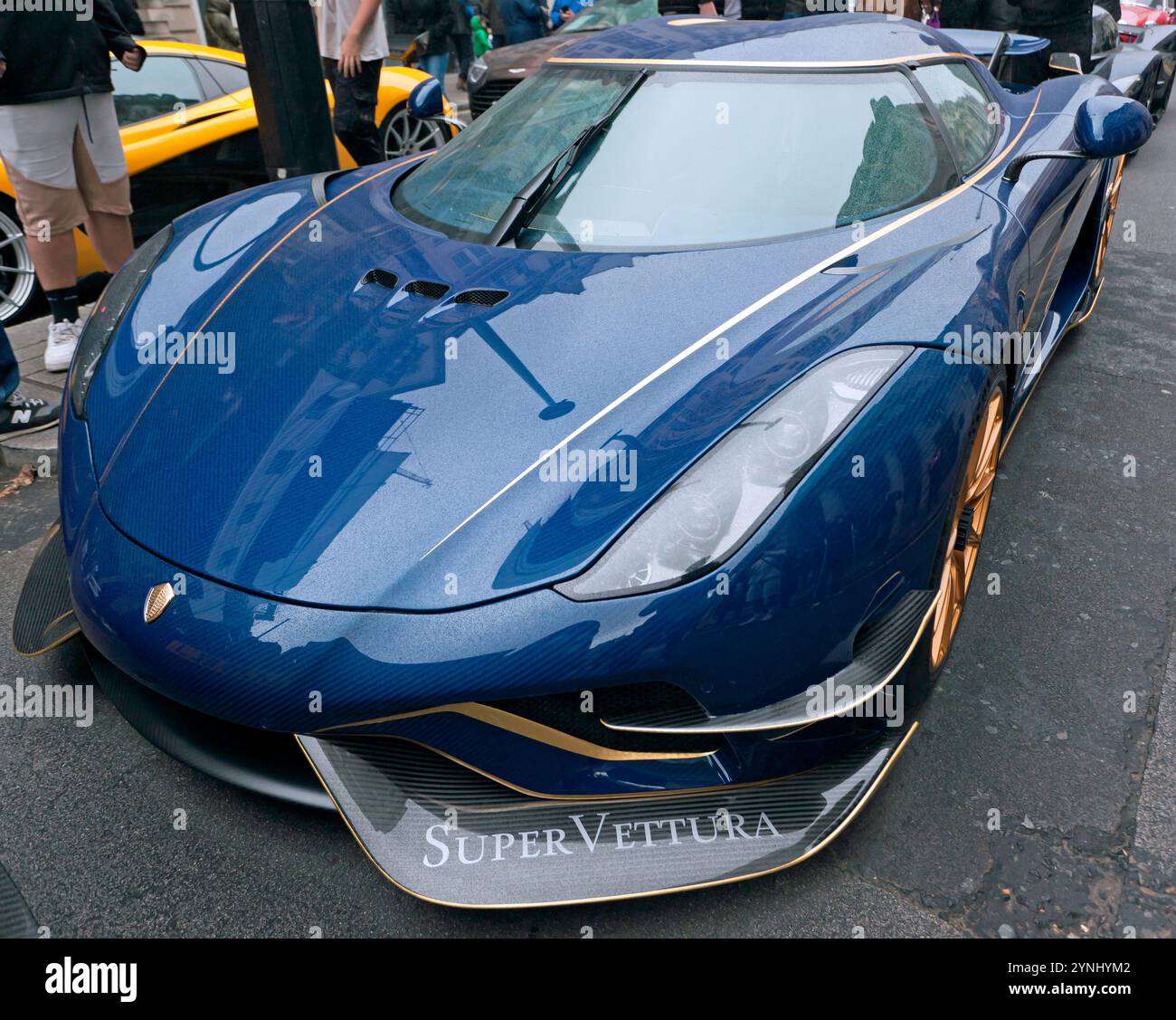 View of a Koenigsegg Regera limited production, plug-in hybrid grand ...