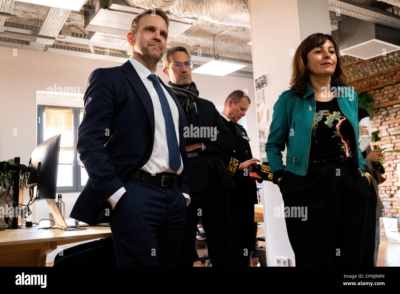 The Minister Delegate for Industry Marc Ferracci and the President of ...