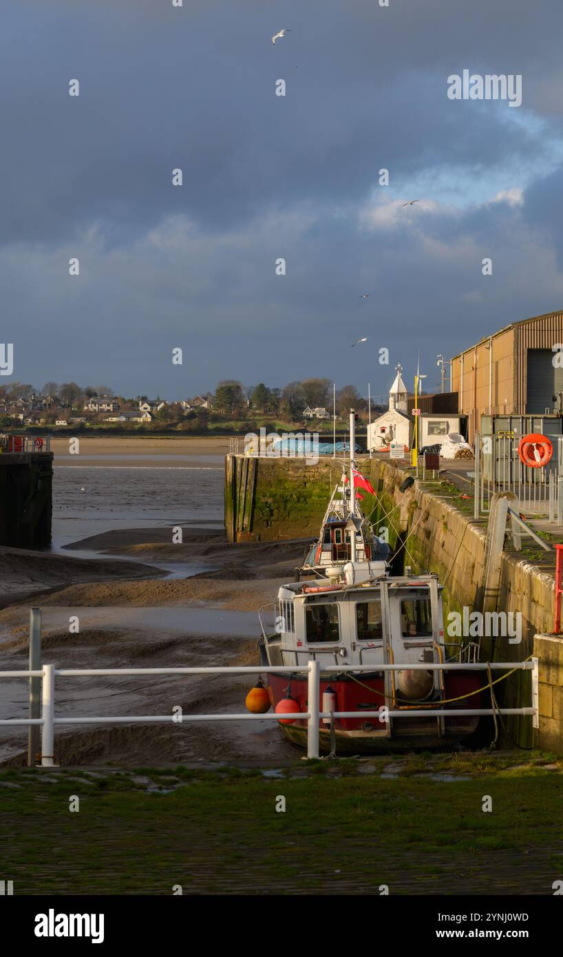 Glasson Dock on the River Lune Estuary near Lancaster Stock Photo - Alamy