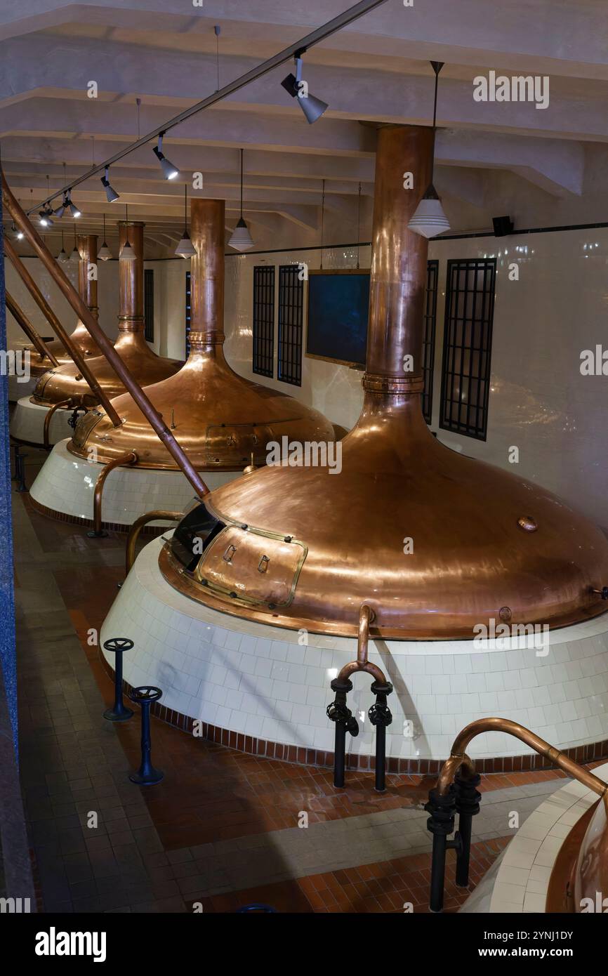 Guided tour, Pilsner Urquell Brewery, Pilsen, Czech Republic Stock ...