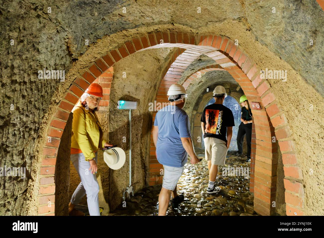 HIstorical Underground Cellars tour, Pilsen, Czech Republic Stock Photo ...