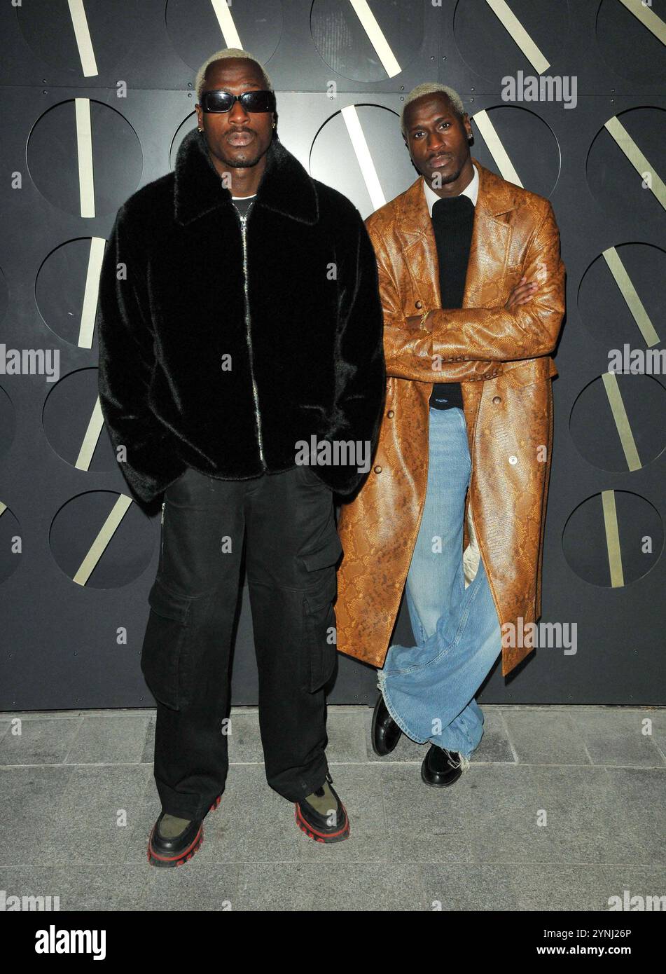 London, UK. 25th Nov, 2024. The Flag Twins (Kevin Bonsu (left) and ...