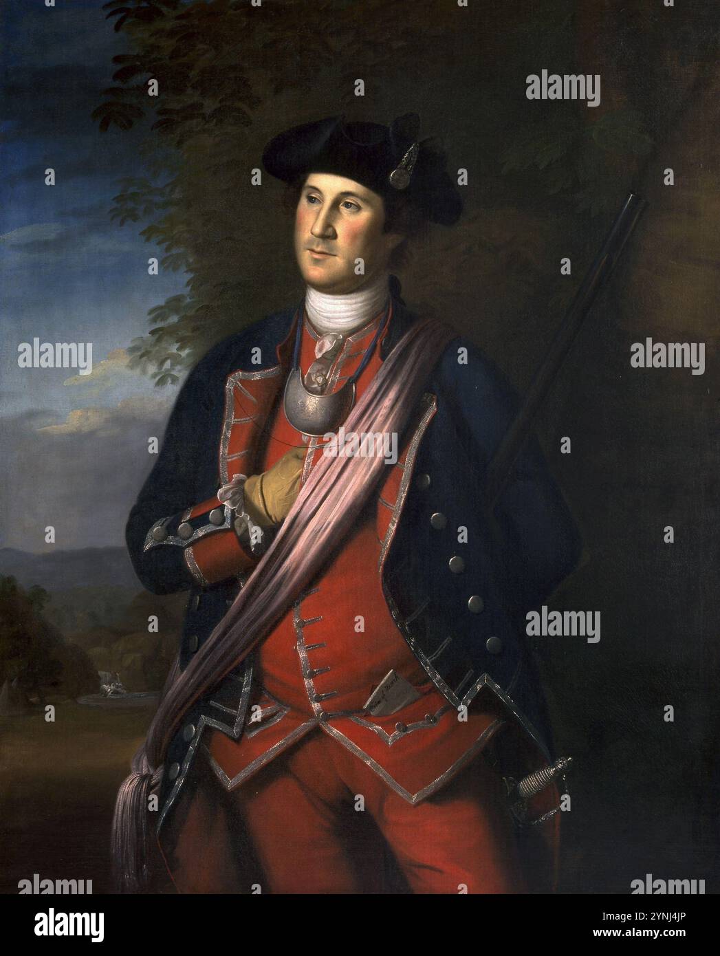 The earliest authenticated portrait of George Washington shows him ...