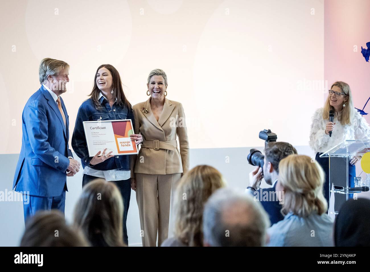 UTRECHT - King Willem-Alexander and Queen Maxima during the ...