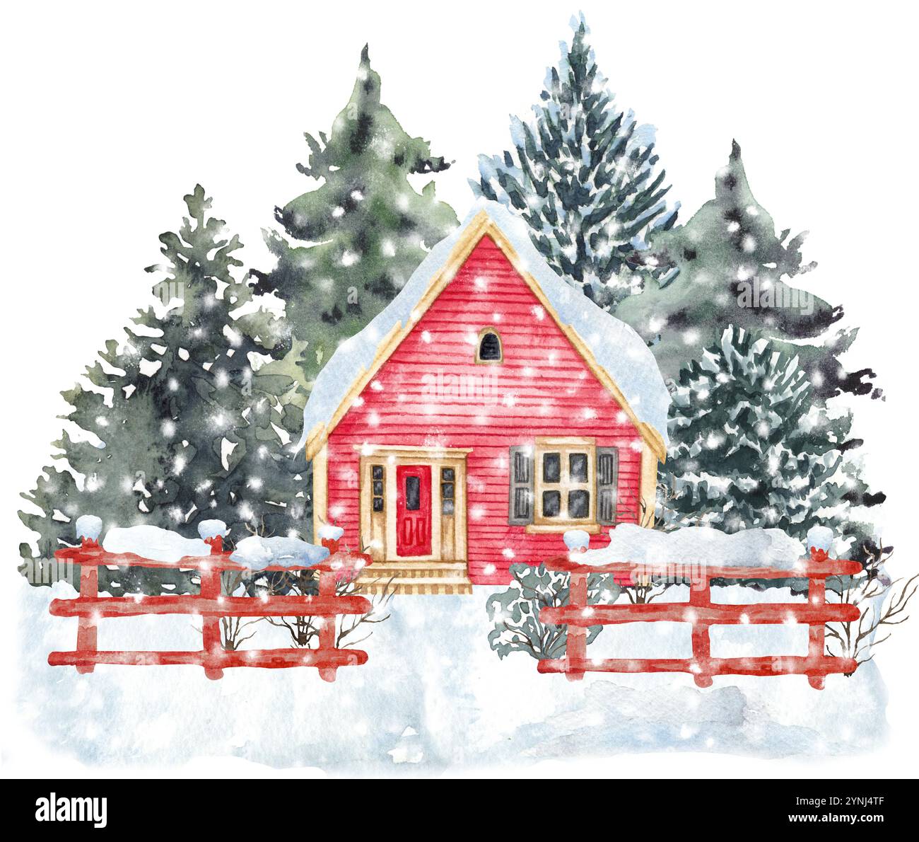 Christmas wreath window Cut Out Stock Images & Pictures - Alamy