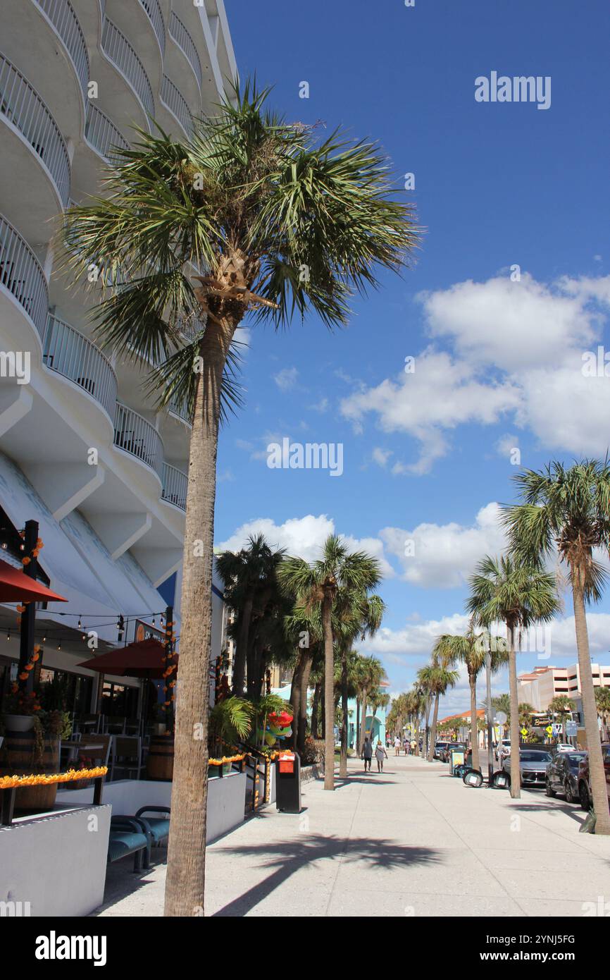 Clearwater Beach FL - November 3, 2024: Buildings along water front in ...
