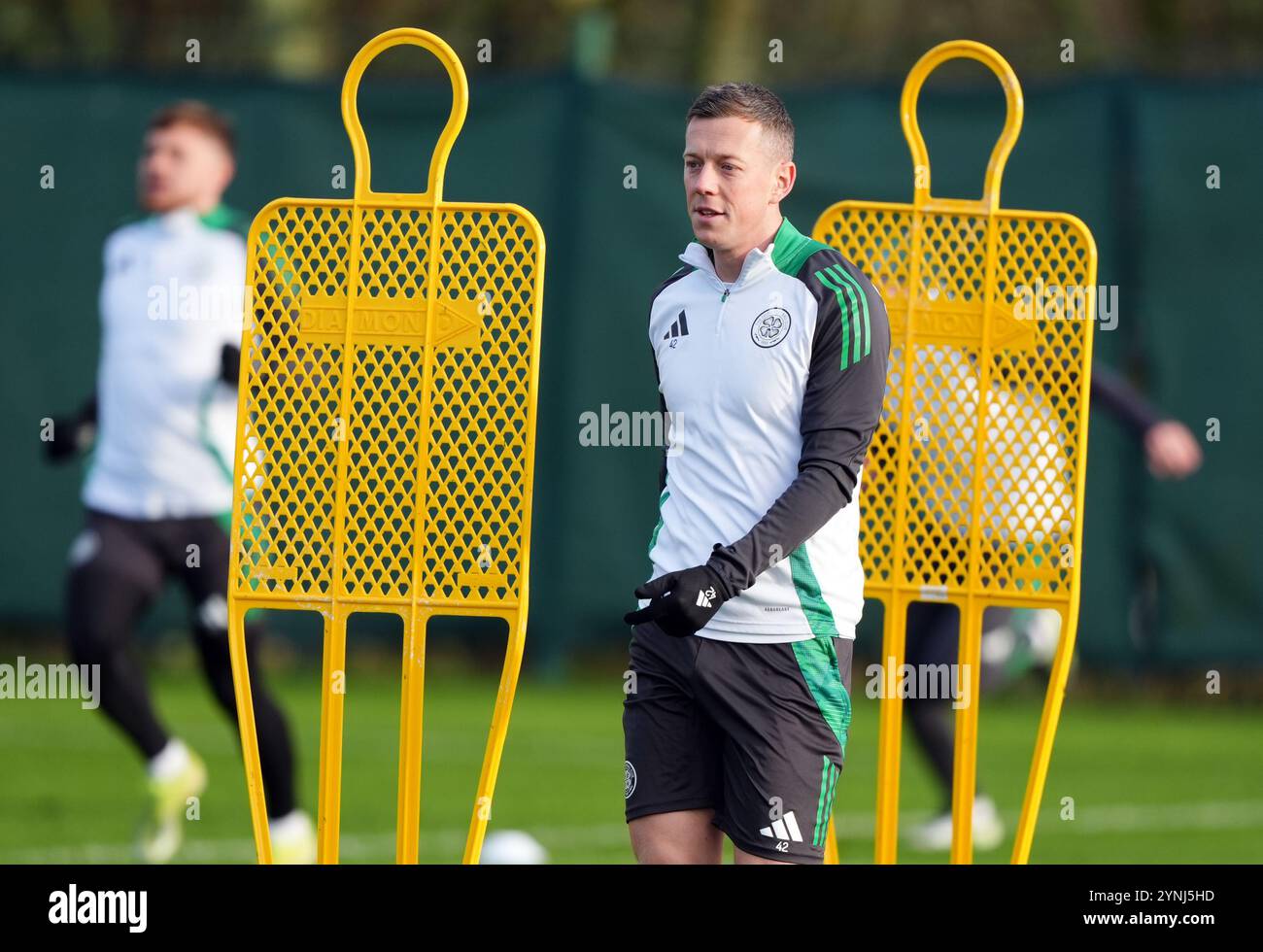Celtic's Callum McGregor during a training session at the Lennoxtown ...