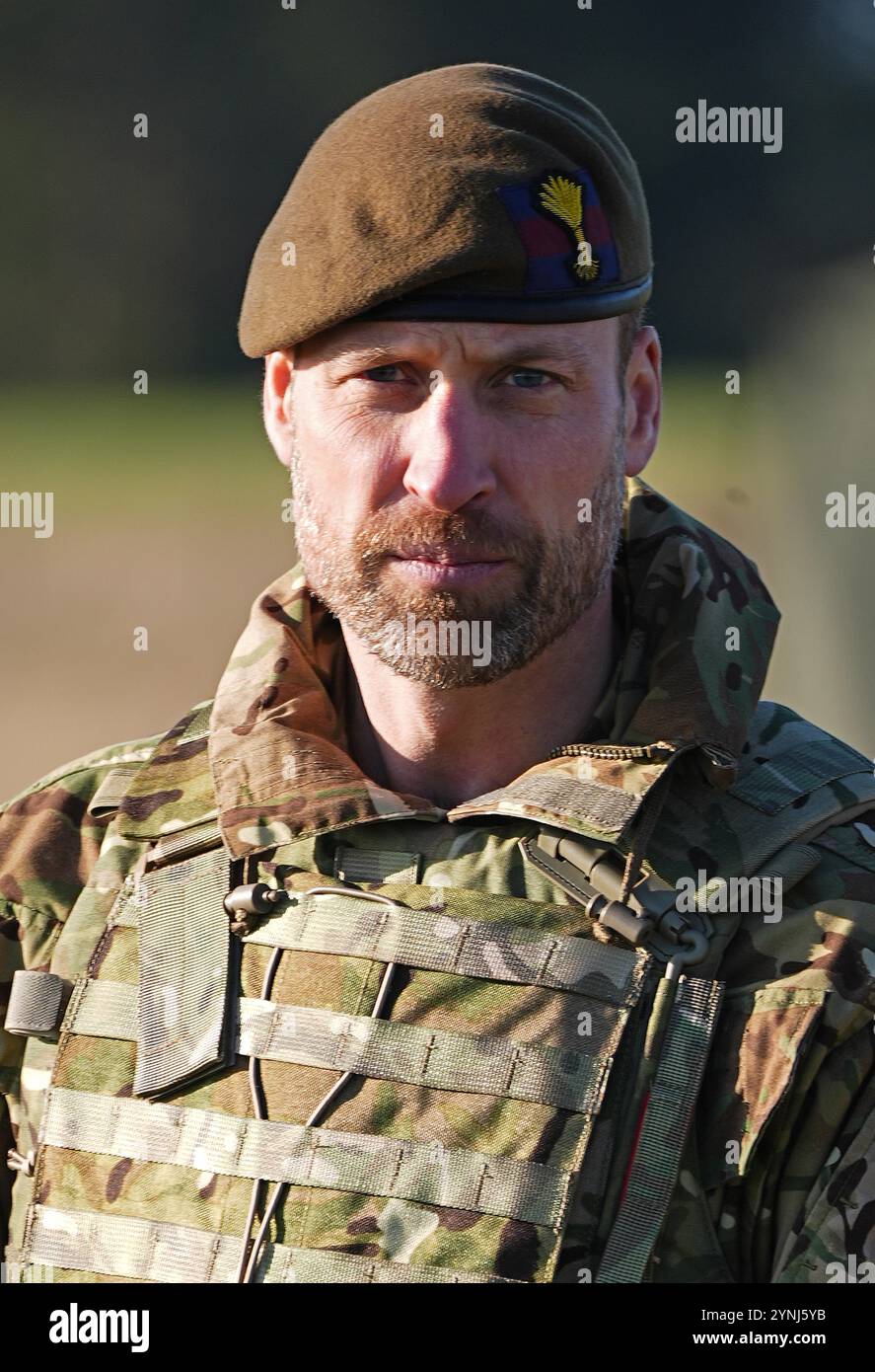 The Prince of Wales, Colonel of the Welsh Guards, during a visit to the ...