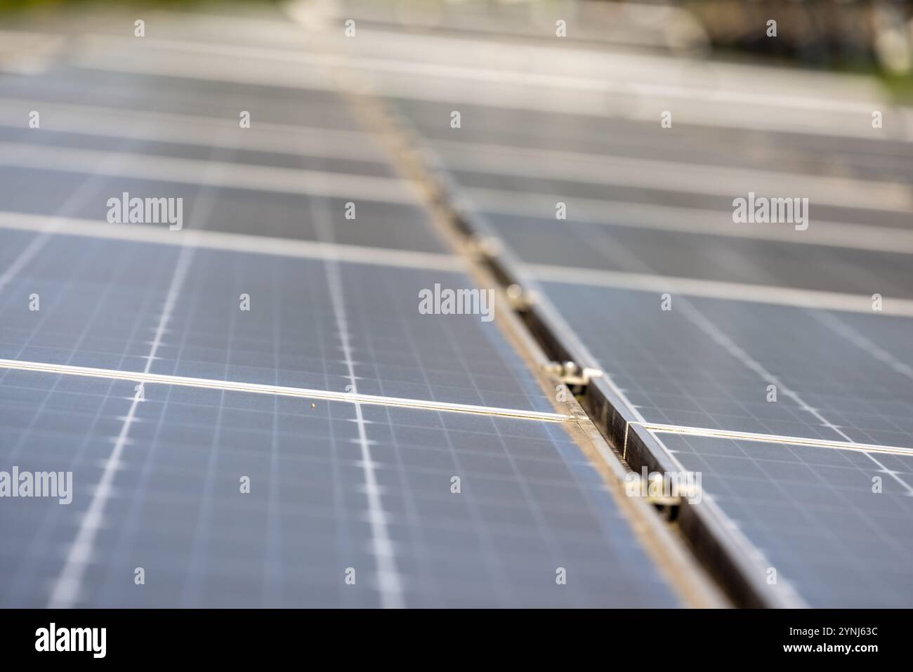 Solar Panels in Renewable Energy Installation Stock Photo - Alamy