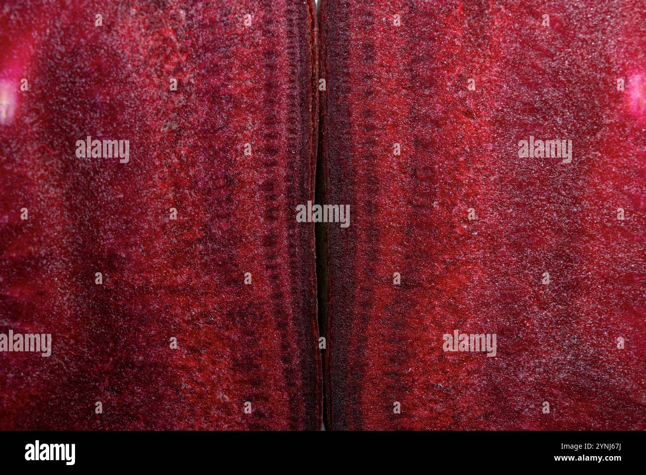 cut in half fresh beetroot top view close up Stock Photo - Alamy
