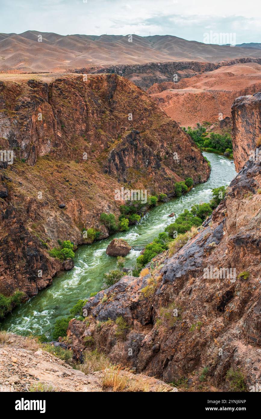 The Black Canyon, part of the Charyn Canyon and Charyn National Park ...