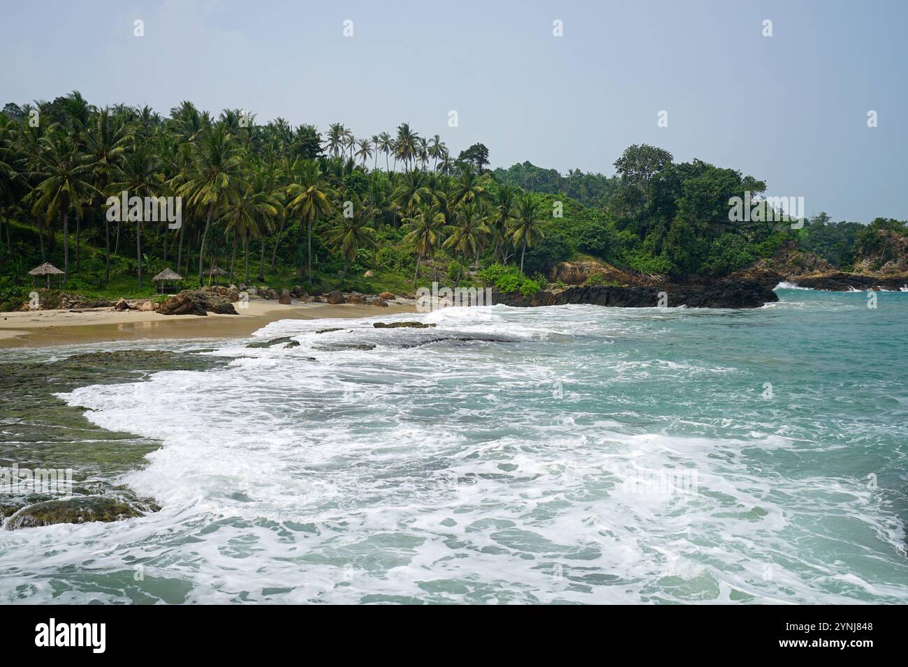 Pantai Marina Beach, Kalianda, Lampung, Sumatera, Indonesia Stock Photo ...