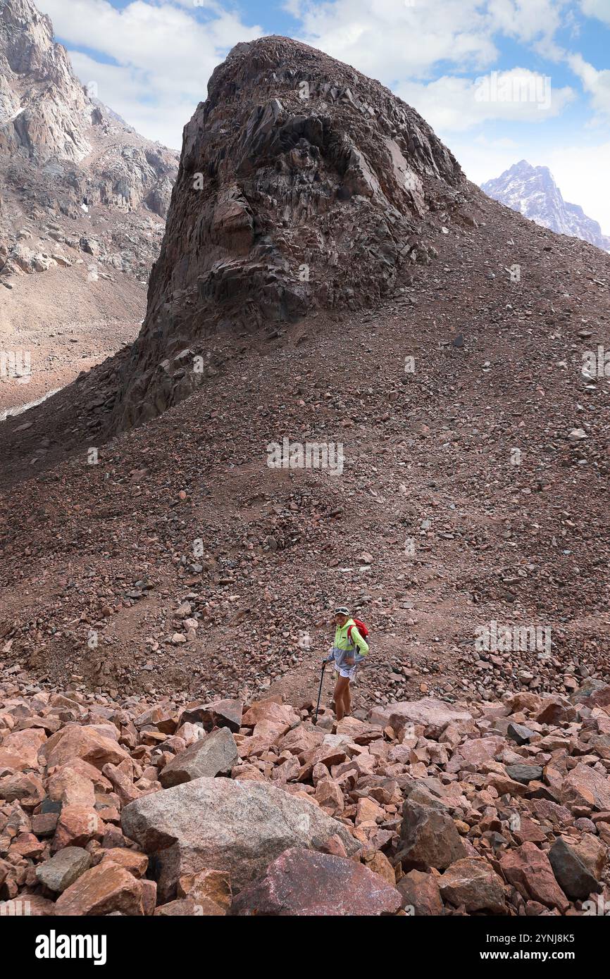 The weather and time have formed a face on one of the cliffs in the ...
