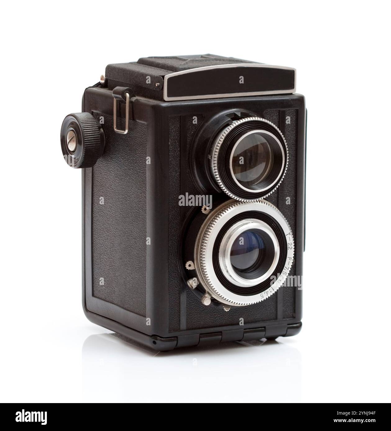 Vintage camera from the 1970's isolated on white Stock Photo - Alamy