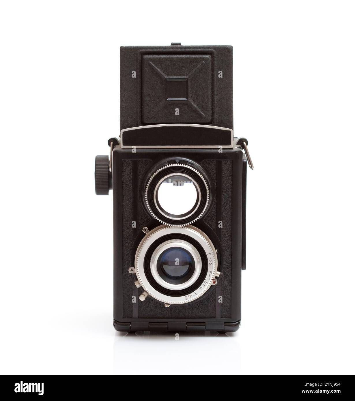 Vintage camera from the 1970's isolated on white Stock Photo - Alamy