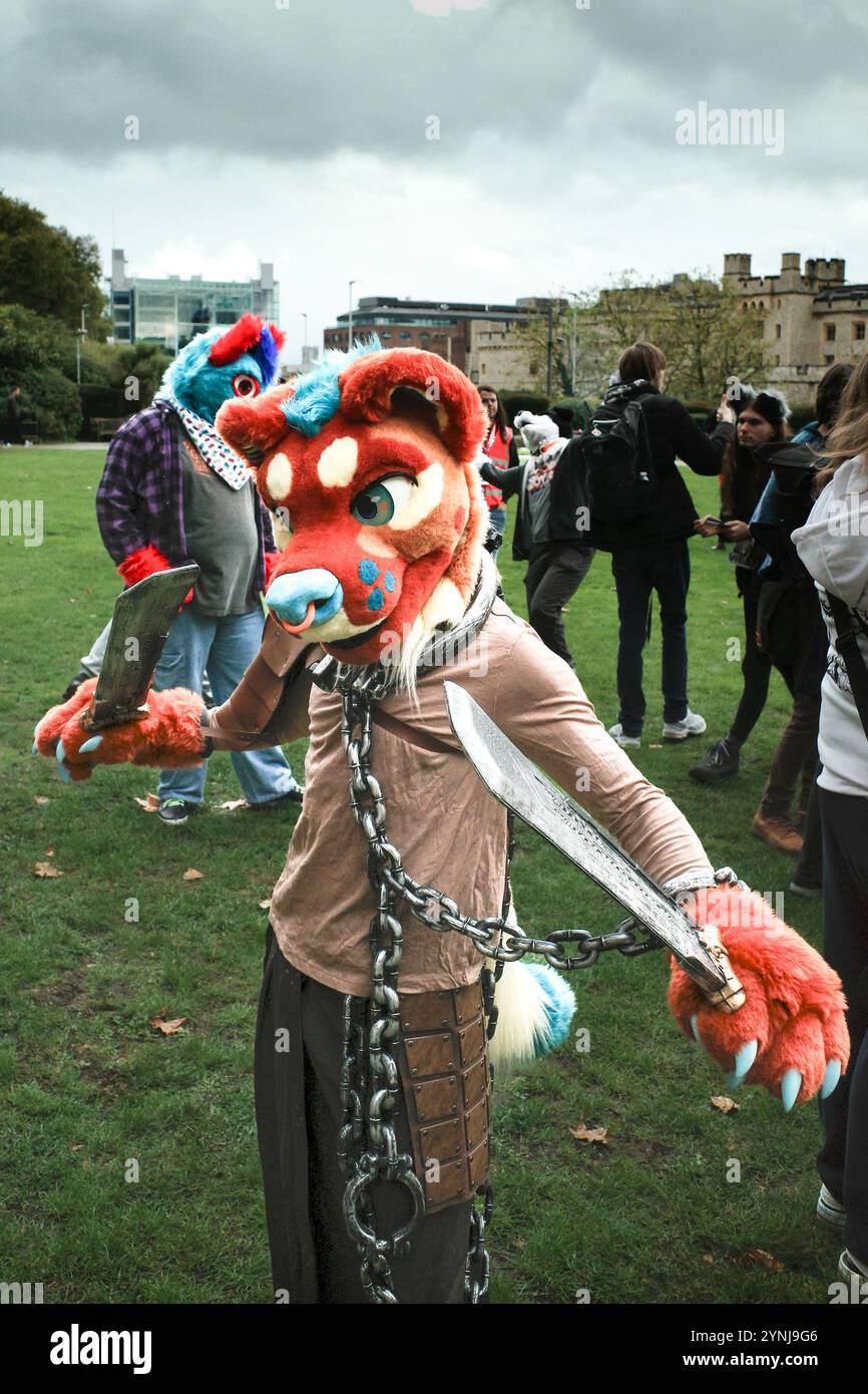 A gathering of Furries in the Trinity Square Gardens in Tower Hill in ...