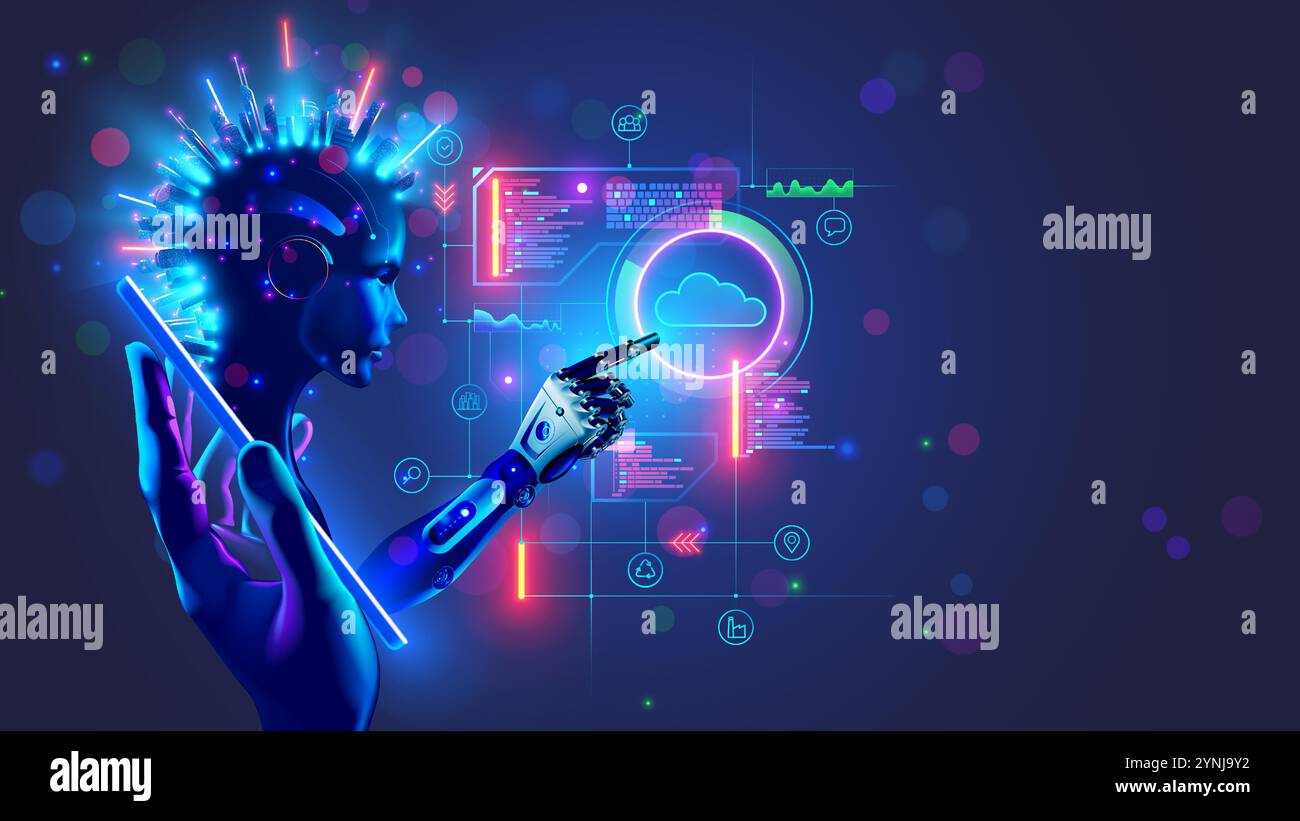 5g ai technology global communication Stock Vector Images - Alamy