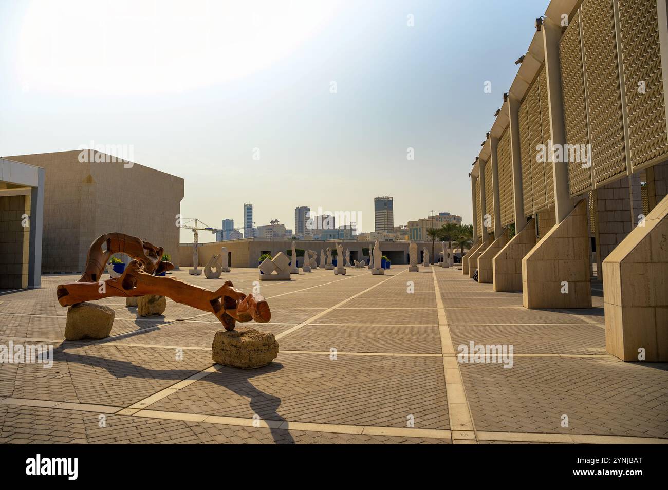 Bahrain National Museum Outdoor Exhibit Area in Manama Stock Photo - Alamy