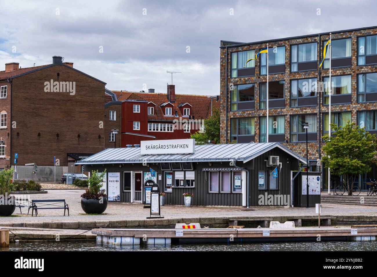 Building and ticket sales point of Skärgardstrafiken, a boat tour ...