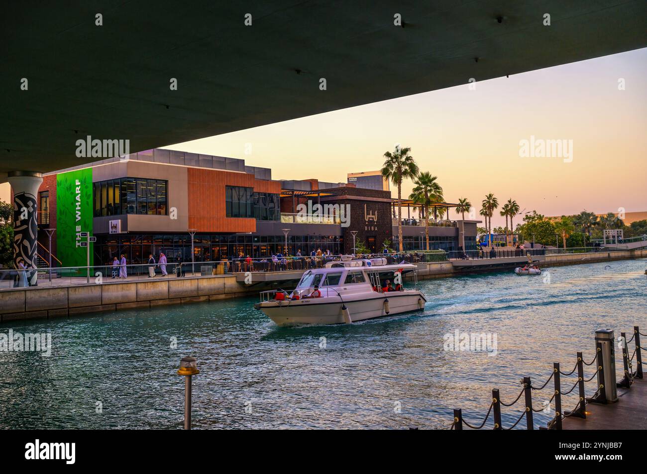 Evening view of Bahrain Bay in Manama, Bahrain Stock Photo - Alamy
