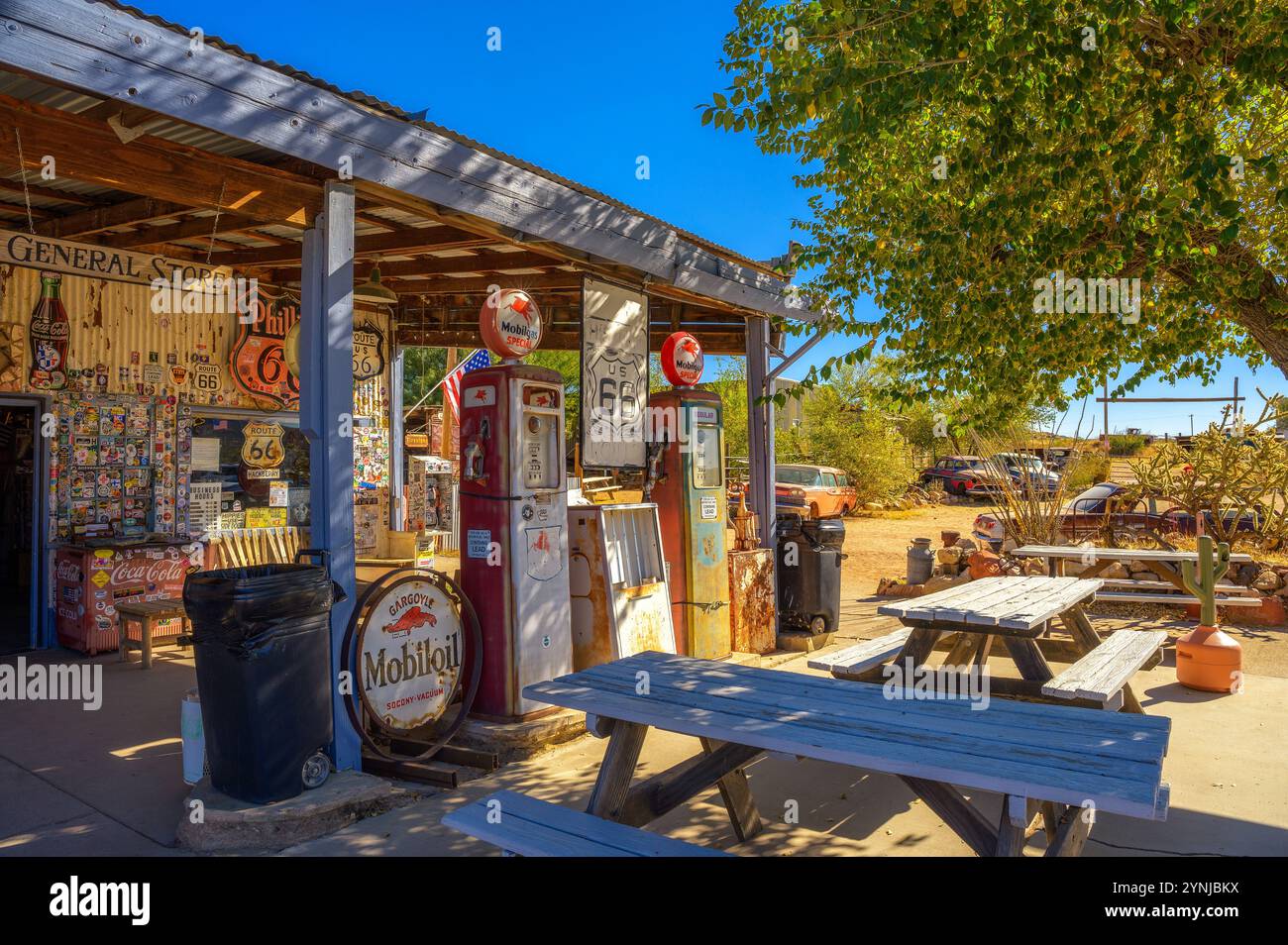 Hackberry General Store on the historic Route 66 in Arizona Stock Photo ...