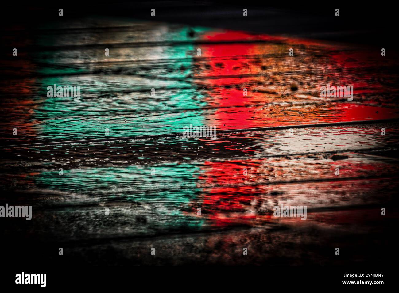 Red green reflection in hi-res stock photography and images - Alamy