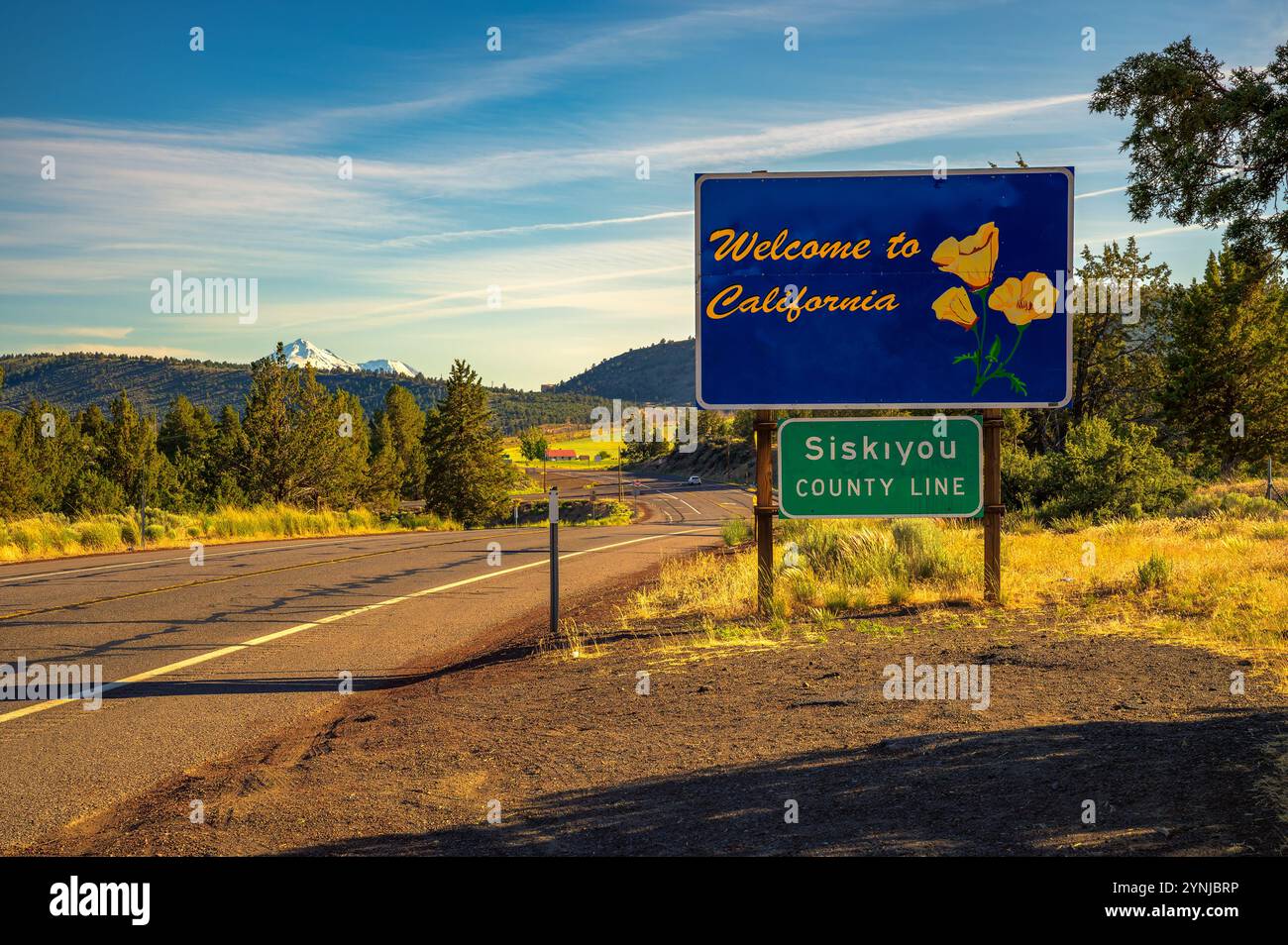 Oregon welcome sign border hi-res stock photography and images - Alamy