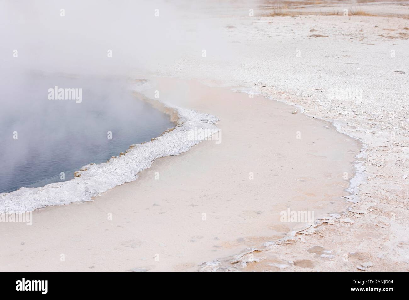Textures and colors of the terrain in Yellowstone National Park XXI ...